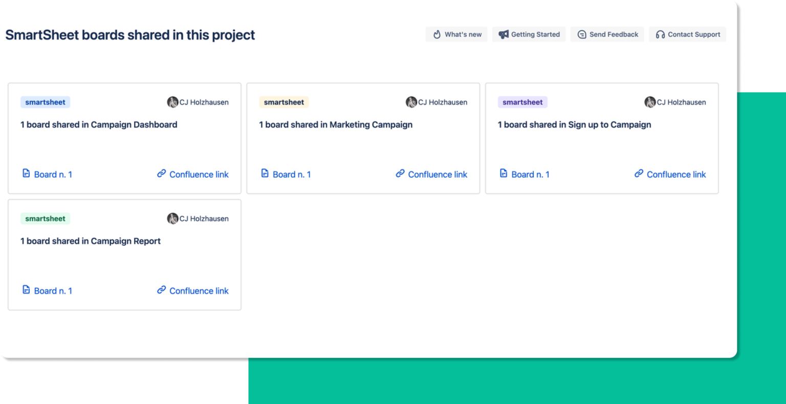 Smartsheet for Confluence - resolution Atlassian Apps