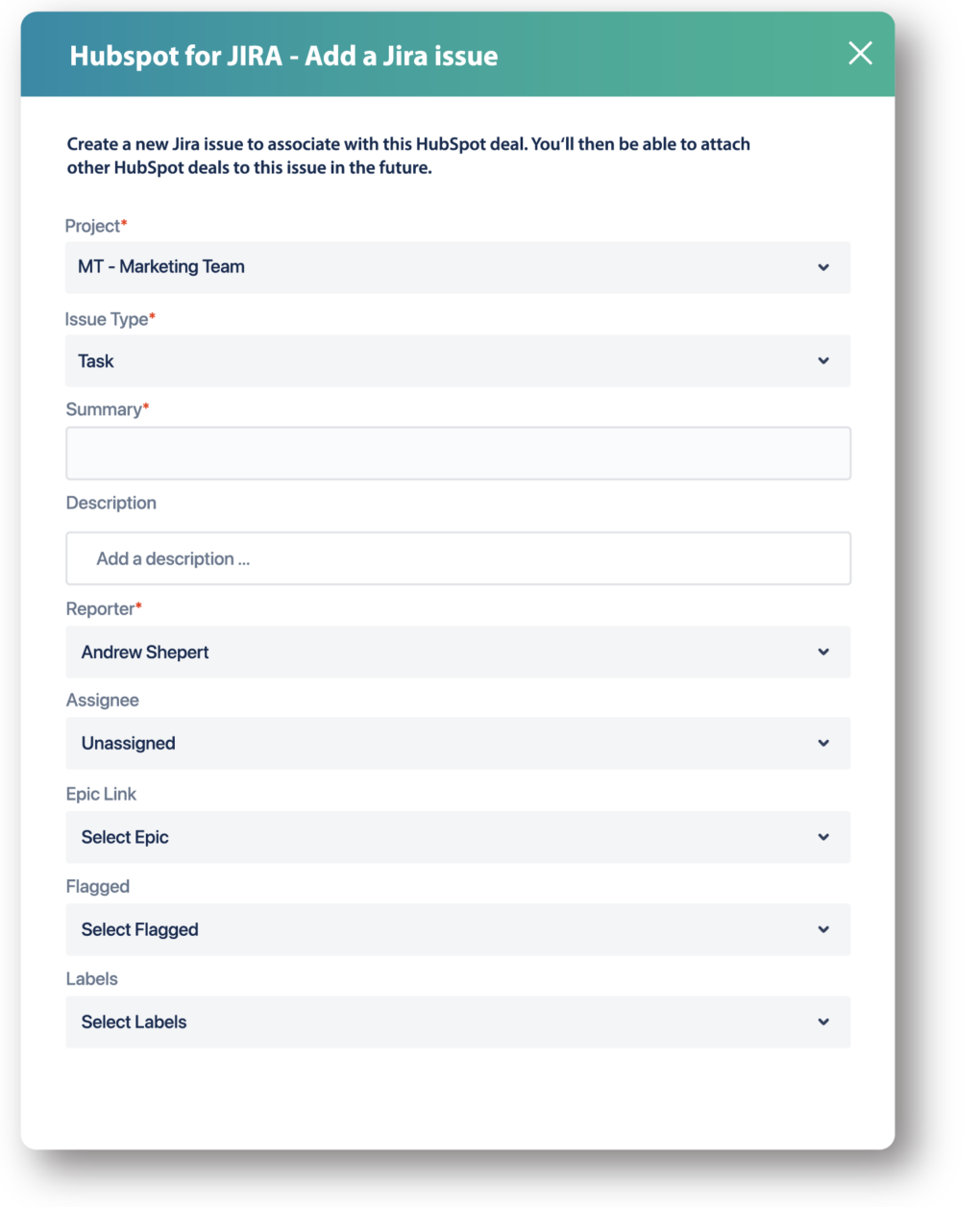 HubSpot for Jira - resolution Atlassian Apps
